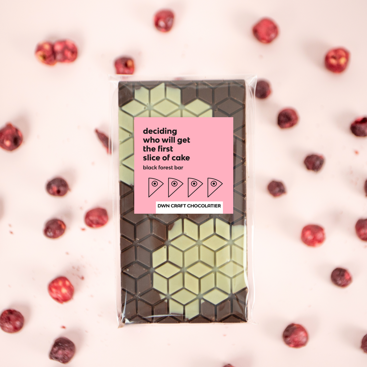black forest chocolate bar – DWN Craft Chocolatier