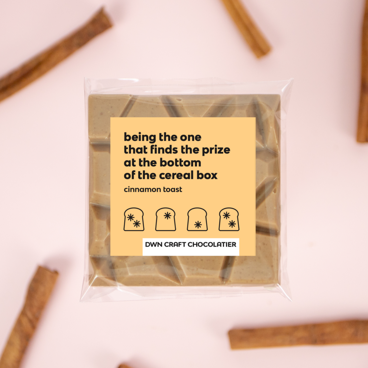 cinnamon toast milk chocolate bar – DWN Craft Chocolatier